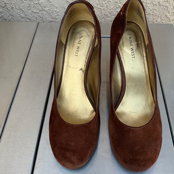 Nine West | Shoes | Rust Color Suede Wedges | Poshmark